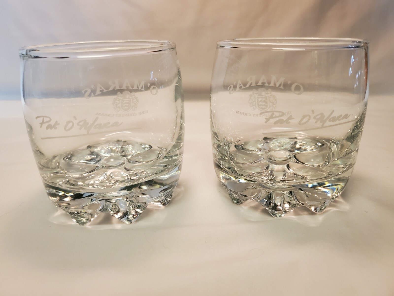 Pat O'Mara's Irish Country Cream Lowbal Bareware Rocks Glasses 8 oz Set ...
