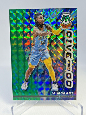 2022-23 Panini Mosaic Give and Go Green Mosaic Prizm Ja Morant #9 | eBay