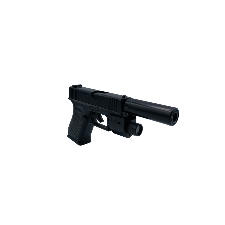 Gun Torch Lighter Automatic Pistol Refillable Butane Gas Gun Shaped ...