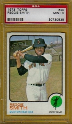 1973 TOPPS #40 REGGIE SMITH PSA 9 BOSTON RED SOX STAR VINTAGE EDELSTEIN ...
