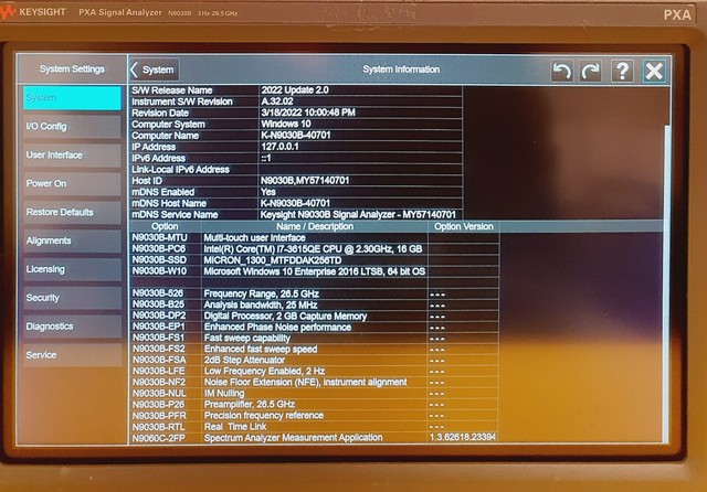 Keysight N9030B 550 50ghz PXA Signal Analyzer 510mhz BW Preamp Cal EXT ...