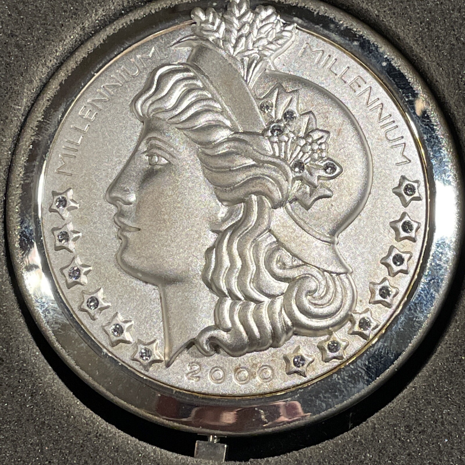 Irving Rice Silver Millennium Compact Magnifying Mirror | eBay