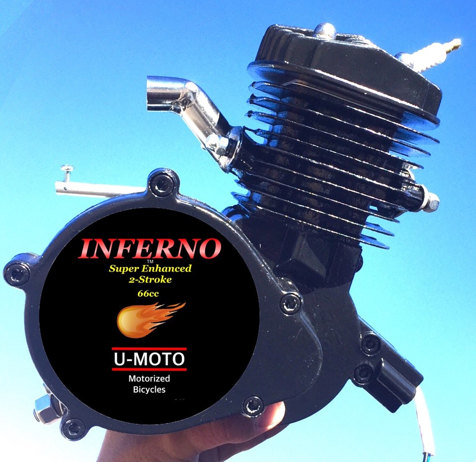 DIY POWER 2-STROKE 66CC/80CC MOTORIZED BIKE ENGINE KIT MOTOR KIT W/ 26 ...