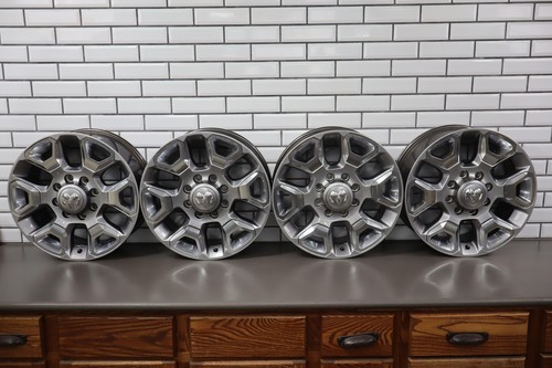 2013-2018 Ram 2500 Tungsten OEM 20x8 Satin Carbon Wheels Rims (4) WSV ...