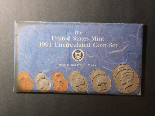 1991 US Mint Uncirculated Coin Set with original packaging and COA | eBay