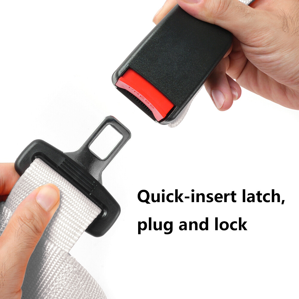 Gray 2inch 4-Point Harness Quick Release Safety Seat Belt+1Pair ...