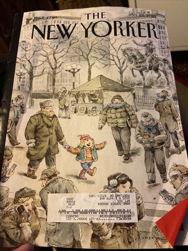 New Yorker Magazine - January 25, 2016 Issue “Winter Delight” C2 | eBay