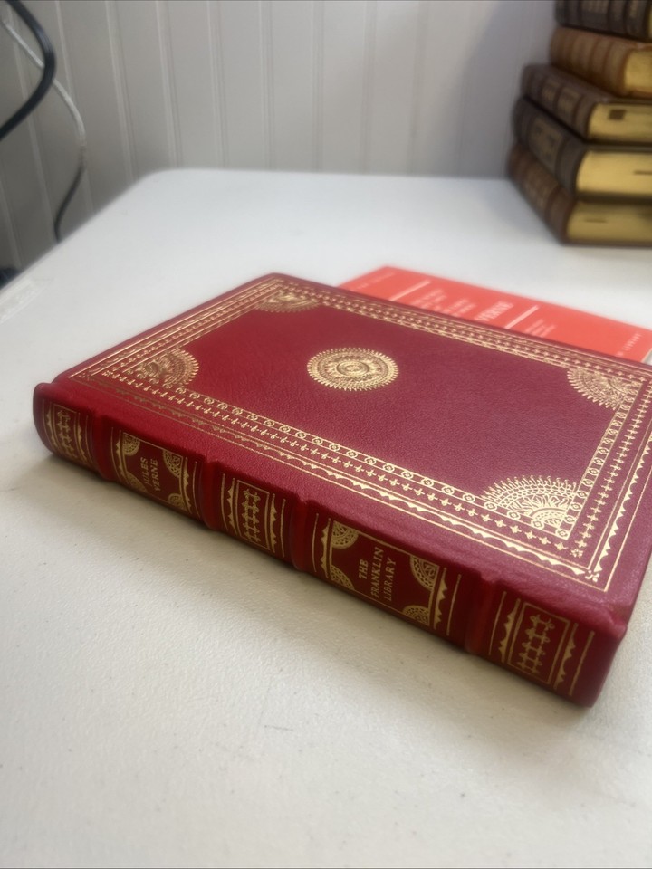 Franklin Library AROUND WORLD & EARTH MOON Jules Verne W/ Notes | eBay