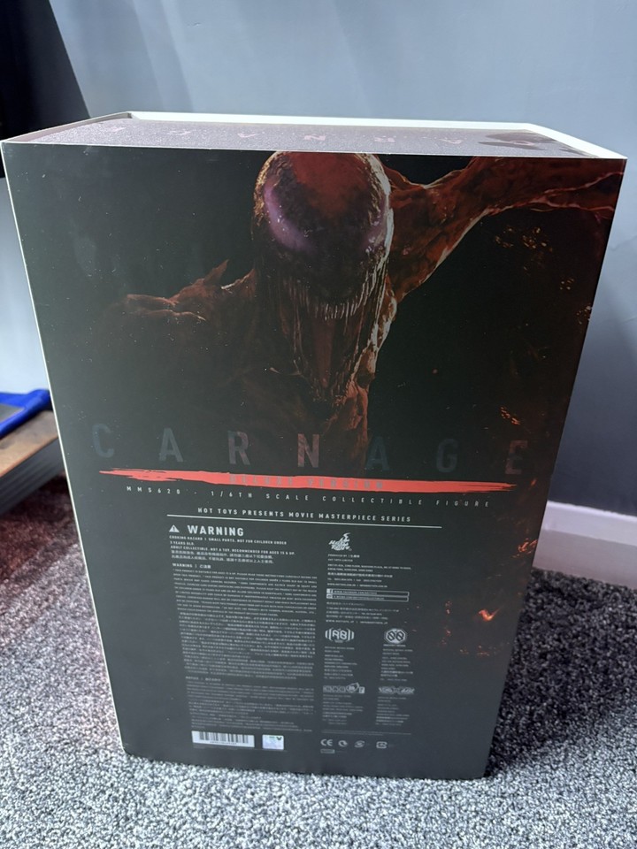 Hot Toys MMS620 Venom Let There Be Carnage Deluxe Ver. 1/6 Scale Figure ...
