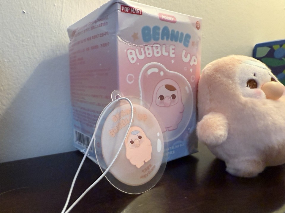 Authentic PopMart Pucky Beanie Bubble Up Series Plush - Confirmed Angry ...