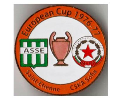 badge pin's football soccer ASSE Saint-Étienne - CSKA Sofia Bulgarie ...