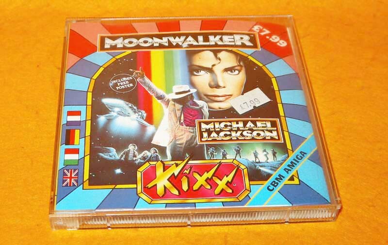 VINTAGE 1989 80s COMMODORE AMIGA CBM MICHAEL JACKSON'S MOONWALKER GAME + POSTER | eBay