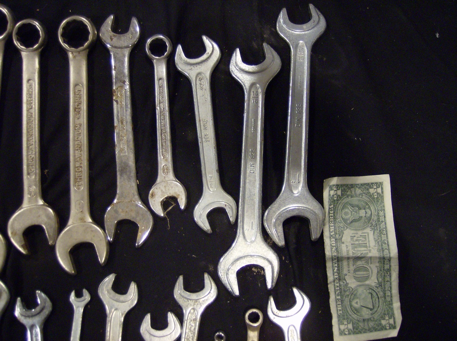 german wrench partial set chrome vandium blackhawk box open end DIN 895 ...