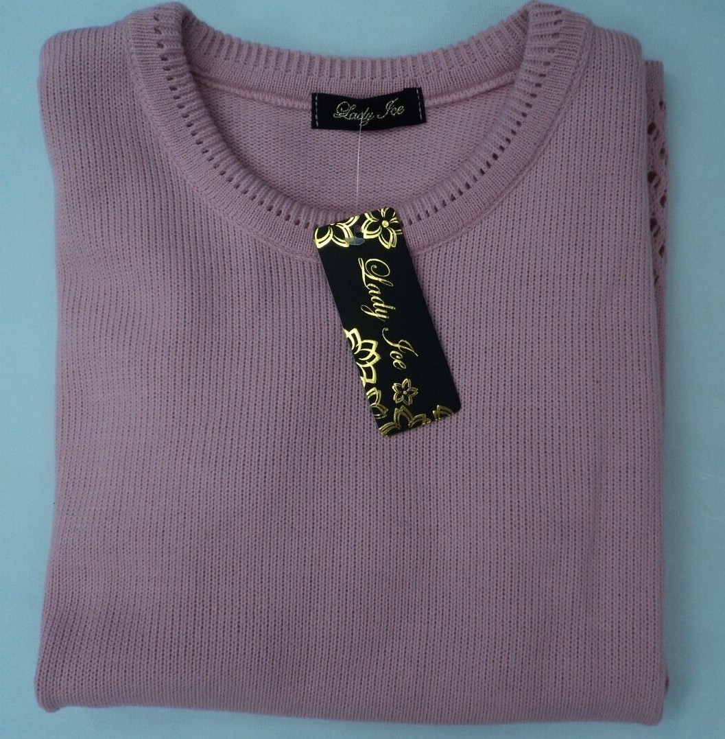 Ladies Ice 100% Acrylic Knitwear Short Sleeve Top Jumper | eBay UK