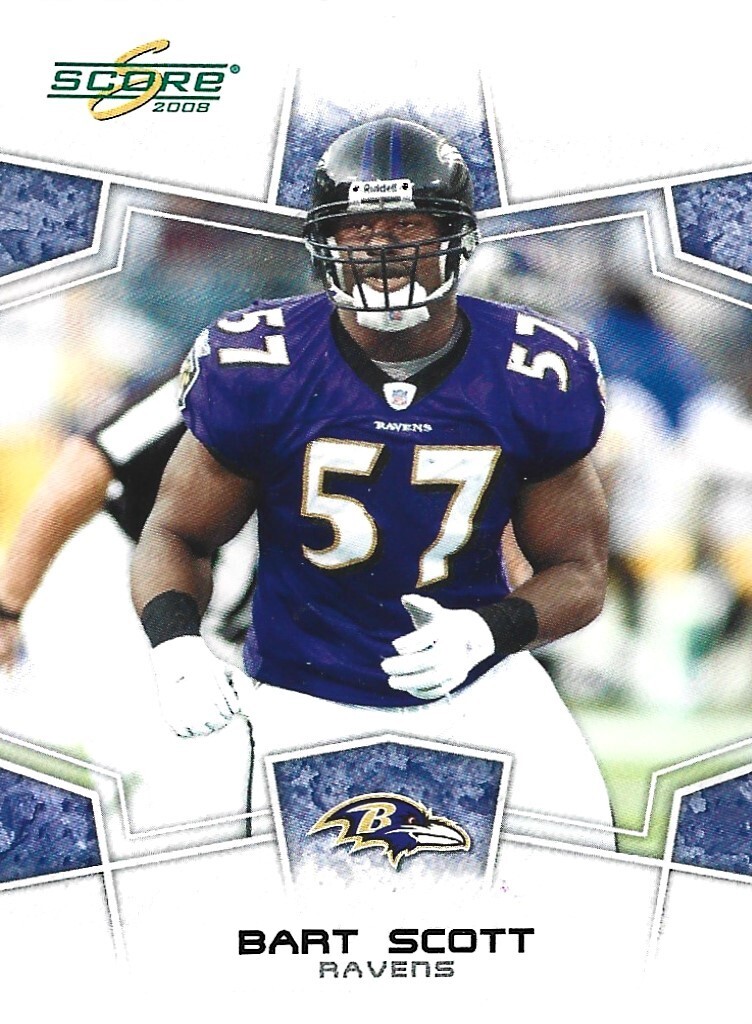 2008 Score #24 Bart Scott card Baltimore Ravens / New York Jets / ESPN ...