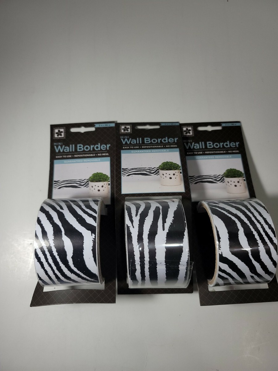 Zebra Stripes Wallpaper Border