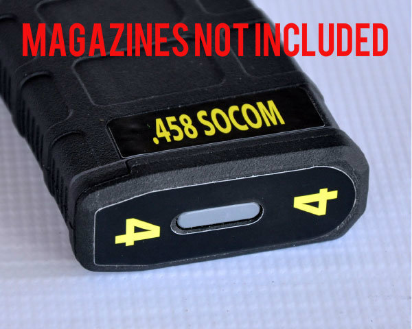 .458 SOCOM MAG STICKERS fits MAGPUL PMAG 30 GEN M3 MAGS YELLOW NUMBERS ...