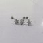 Flower Rook Piercing Jewelry Earrings Curved Barbell Stud w/ Crystal ...