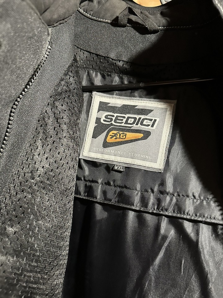 Sedici #16 Motorcycle Jacket Medium Black Women Insulated Vented Armour ...