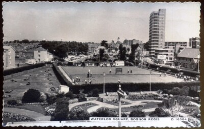Waterloo Square, Bognor Regis (Bowling Green) 1963 Real Photo Postcard ...