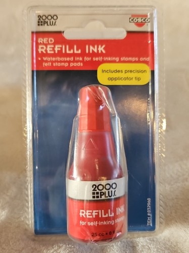 NEW N2000 PLUS Self-Inking Refill Ink Red 0.9 oz. Bottle Item#032960 | eBay