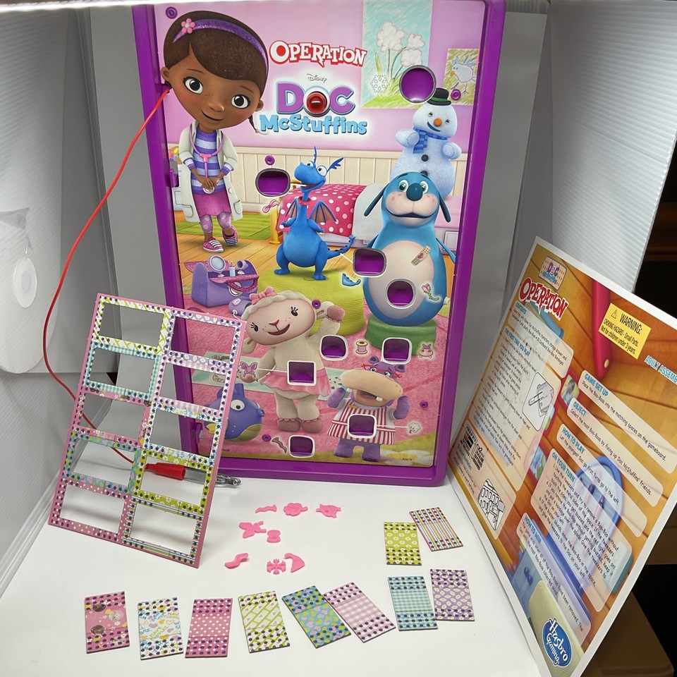 Doc McStuffins Operation Board Game Hasbro Disney Junior Vet Doctor ...