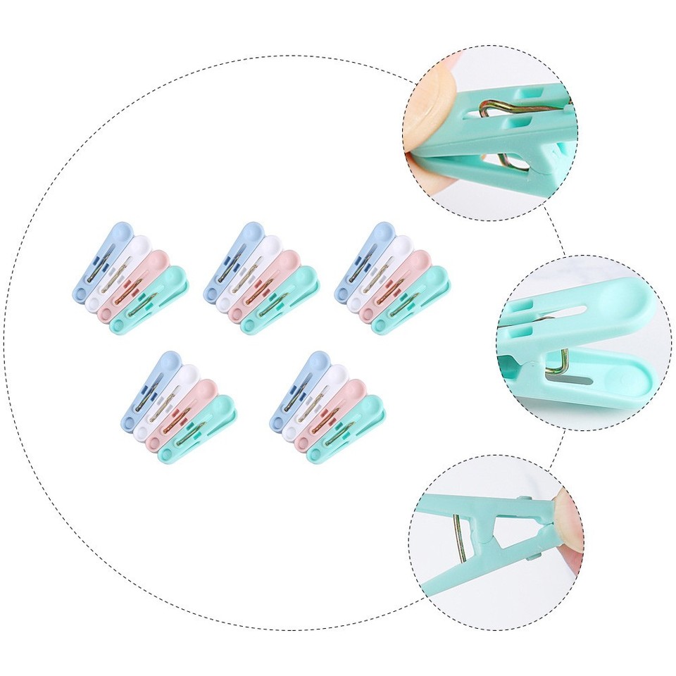 2 Pieces Clips for Clothes Laundry Clothing Peg Windproof Clothespin ...