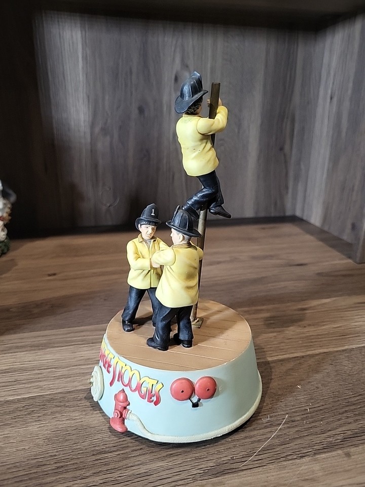 Vintage Westland Giftware The Three Stooges Roataiting Fireman Musical ...