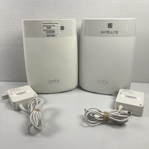Lot (2) Netgear Orbi RBS50 AC3000 Satellite Tri-Band Mesh WiFi ...