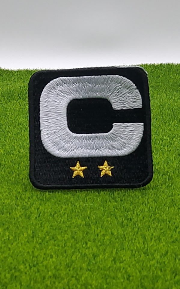 BLACK Team Captains Sports Patches Iron-on / Sew on - 2.5" | eBay