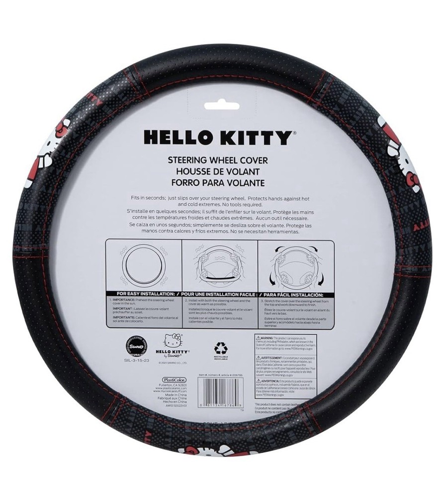 Hello Kitty Steering Wheel and Seat Cover Set | eBay