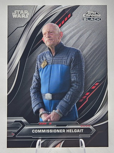2024 Topps Chrome Black Star Wars #4 Commissioner Helgait Christopher ...