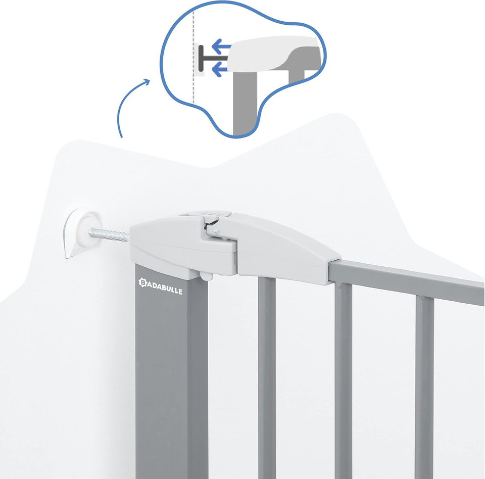 B025232 Cancelletto Safe & Lock Metallo, per Aperture Da 73 a 81.5 Cm ...