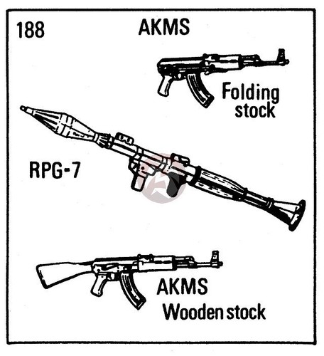 Verlinden 1/35 Soviet Small Arms (AKM, AKMS (Folding Stock), RPG-7 ...