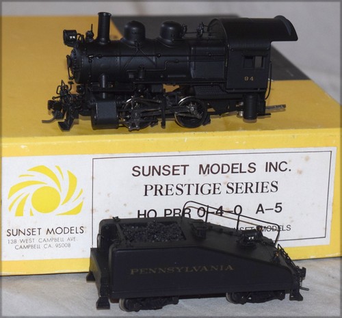 Sunset Models Brass Pennsylvania PRR A-5 0-4-0 Locomotive - HO Gauge in ...