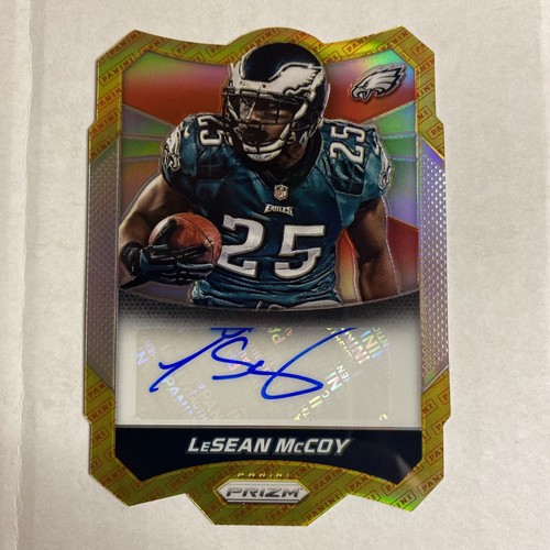 2014 Prizm Panini Gold Logo Prizm LeSean McCoy Auto 5/60 X1 | eBay