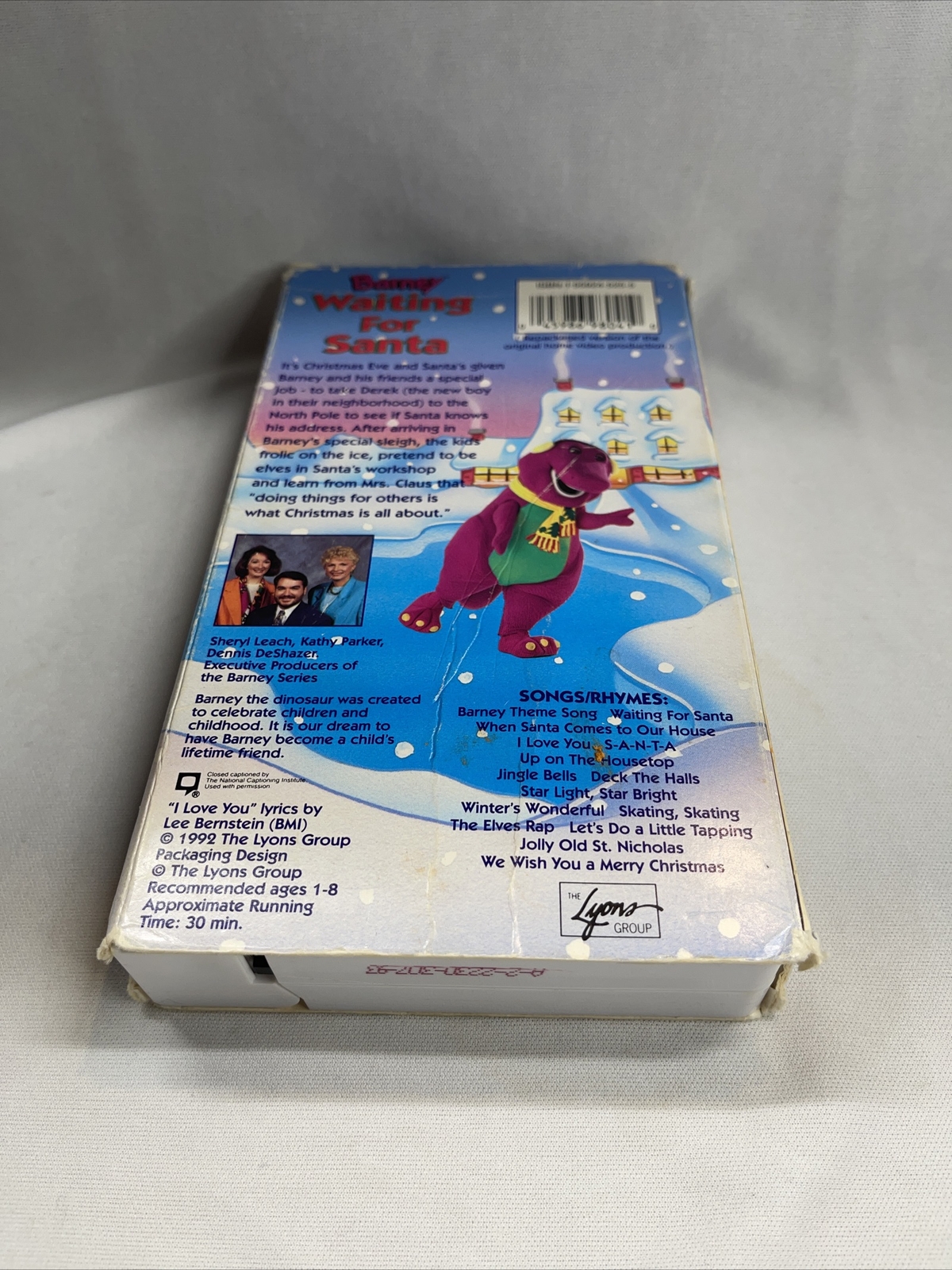 1992 Barney Waiting For Santa VHS Lyons Group Christmas Sing Along ...