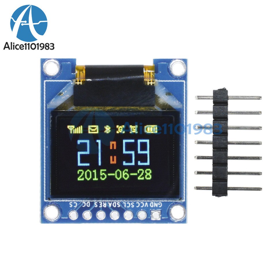 0.95 Inch 7pin Full Color 65K Color SSD1331 SPI OLED Display Module For ...