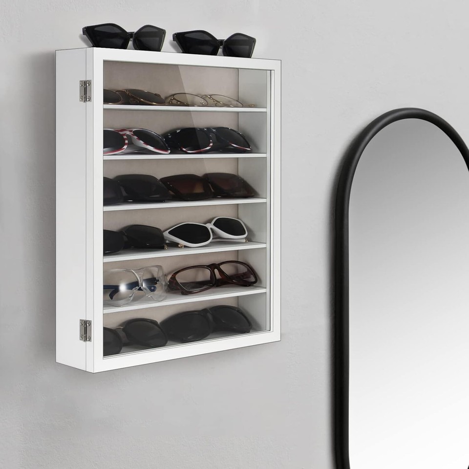 Sunglasses Organizer Storage Wall Mounted 13 x 15.6 inches Eyewear ...