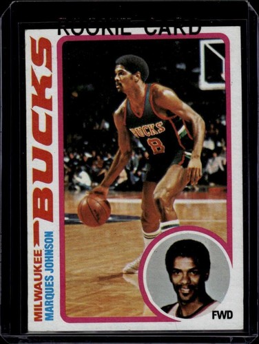 1978-79 Topps #126 Marques Johnson RC Rookie Milwaukee Bucks Basketball ...