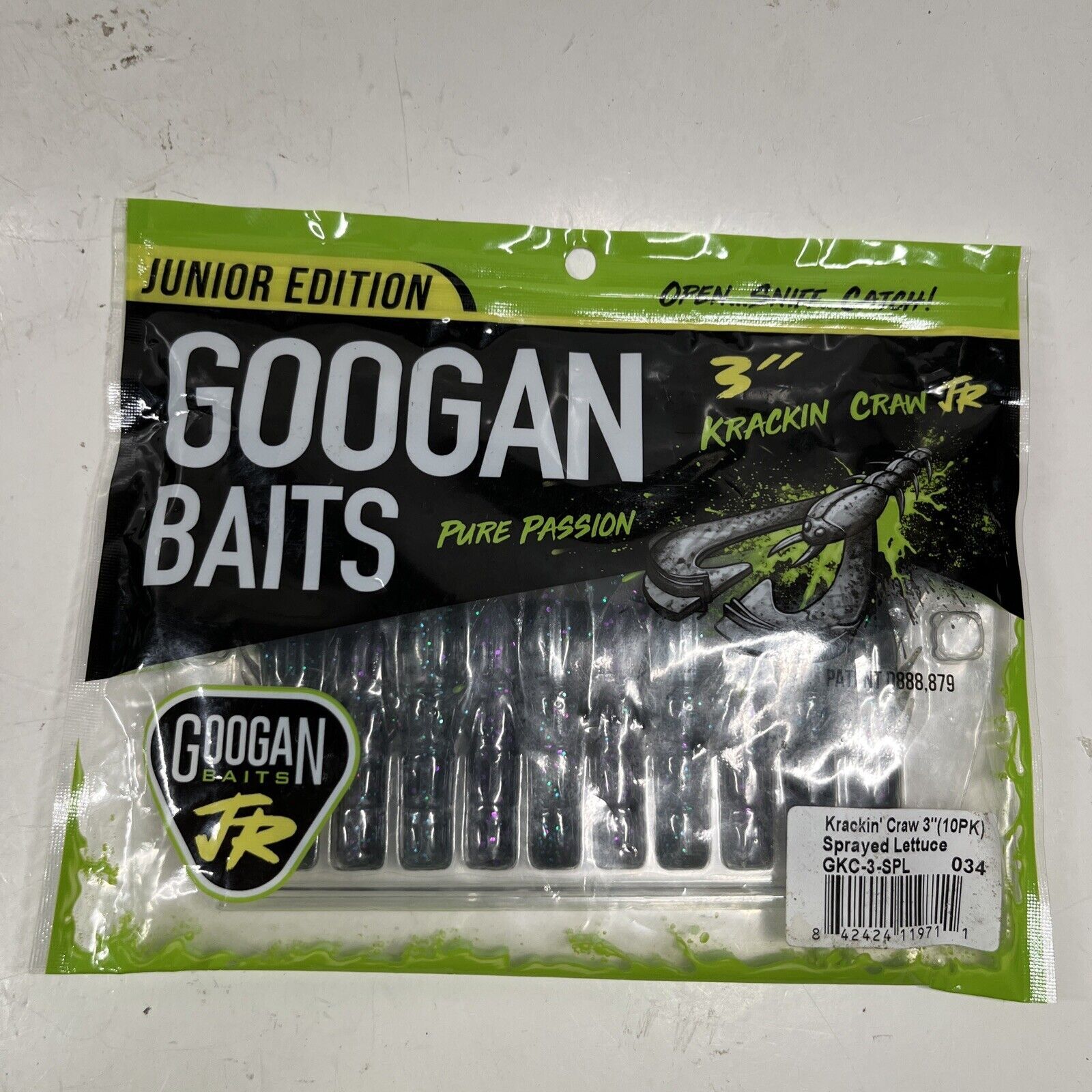 Googan Baits Gkc-3-blb KRACKIN Craw 3in 7bg Black Blue Flake Fishing ...