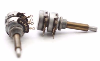 PIHER 500 OHM POTENTIOMETER + 1K LOG/LIN D/S W/O ON/OFF NOS 1PC ...