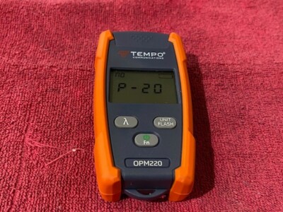 TEMPO COMMUNICATIONS HIGH POWER OPTICAL POWER METER MODEL: OPM220 Ships ...