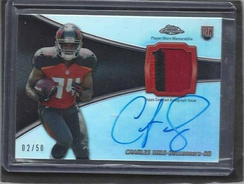 2014 Topps Chrome - Rookie Autograph Patch Charles Sims #RAP-CS /50 (AU ...