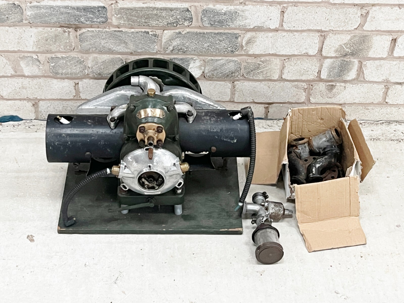 ANTIQUE WW2 STATIONARY ENGINE - ENFIELD CO TYPE 250 TWIN GENERATOR WORK ...