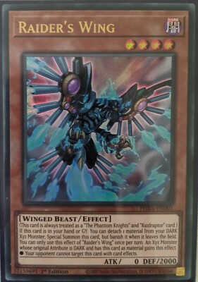 YuGiOh Raider's Wing Ultra Rare 1st Edition PHRA-EN001 | eBay