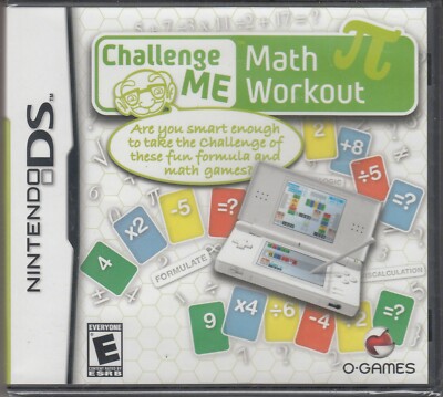 Nintendo DS Game - CHALLENGE ME MATH WORKOUT - Brand New Factory Sealed ...