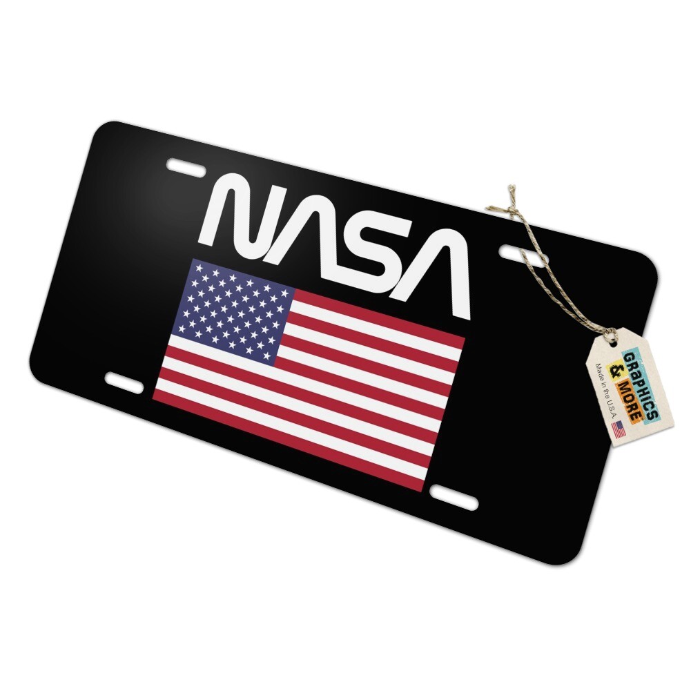Nasa Worm License Plate