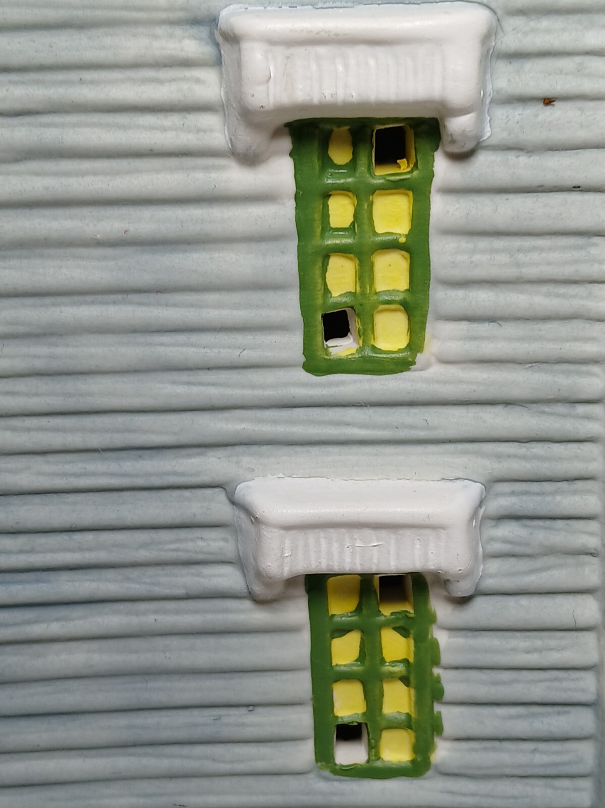 Vintage Ceramic Plug-in Victorian Style Christmas Village House Lights ...