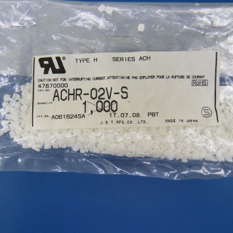 jst ACHR-02V-S Qty of 450 per Lot CONN RCPT ACH W-B 2POS 1.2MM | eBay